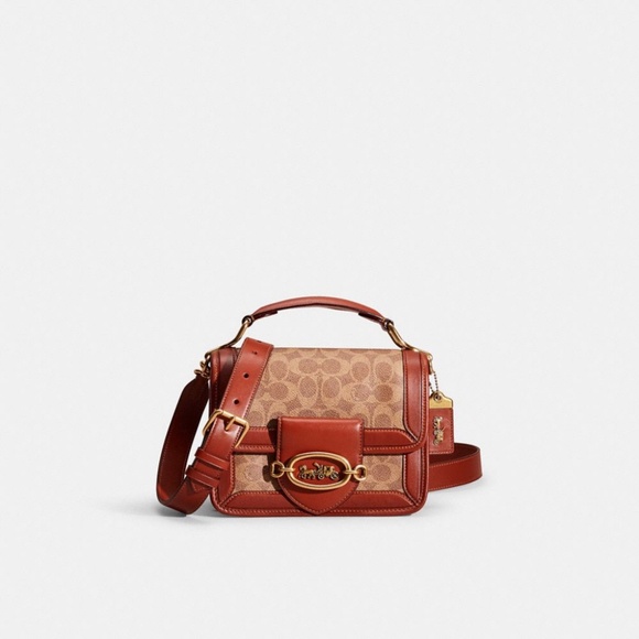 Coach | Bags | Coach Restored Hero Shoulder Bag In Signature Canvas ...